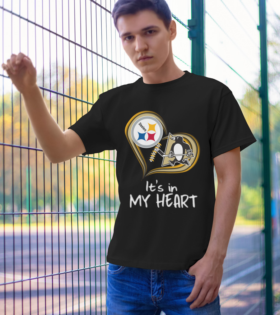 Steelers Penguins It's In My Heart T-Shirt
