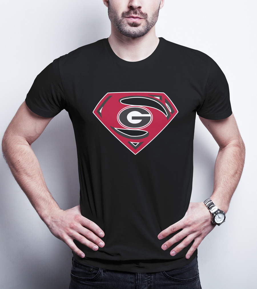 Georgia Bulldogs Superman T-Shirt