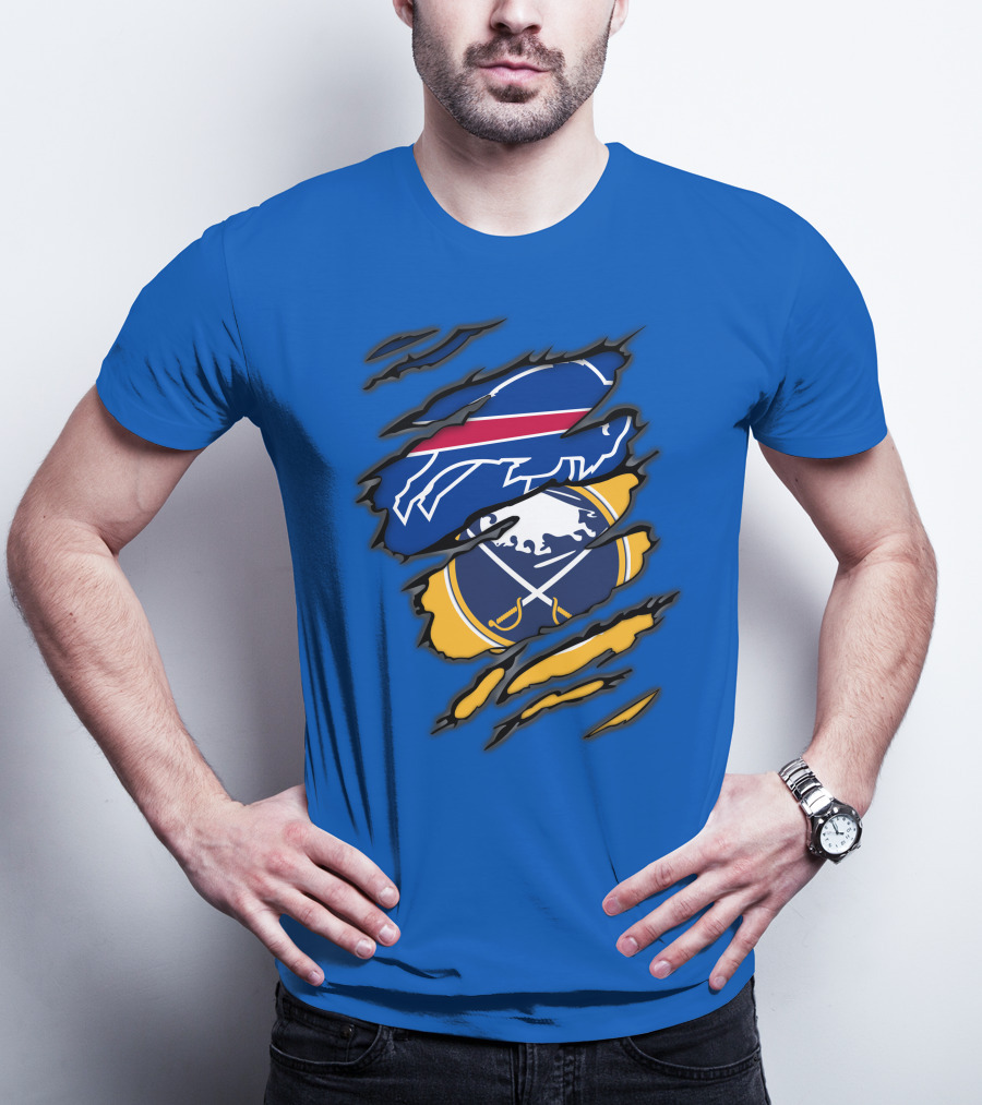 Buffalo Bills Sabres Dual Fan T-Shirt