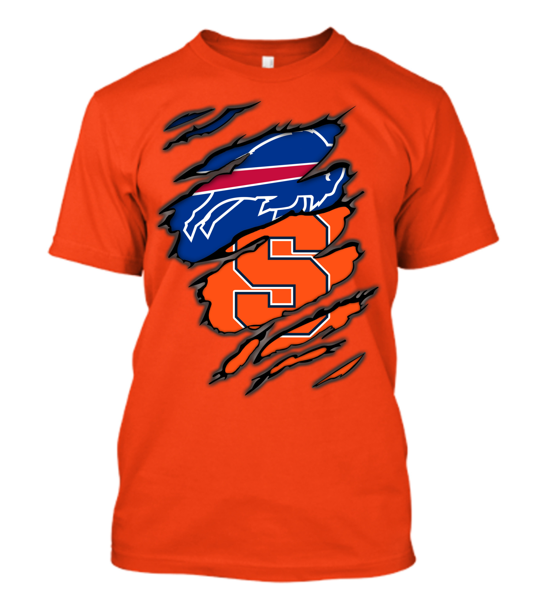 Buffalo Bills Syracuse University Orange Logo Combination T-Shirt