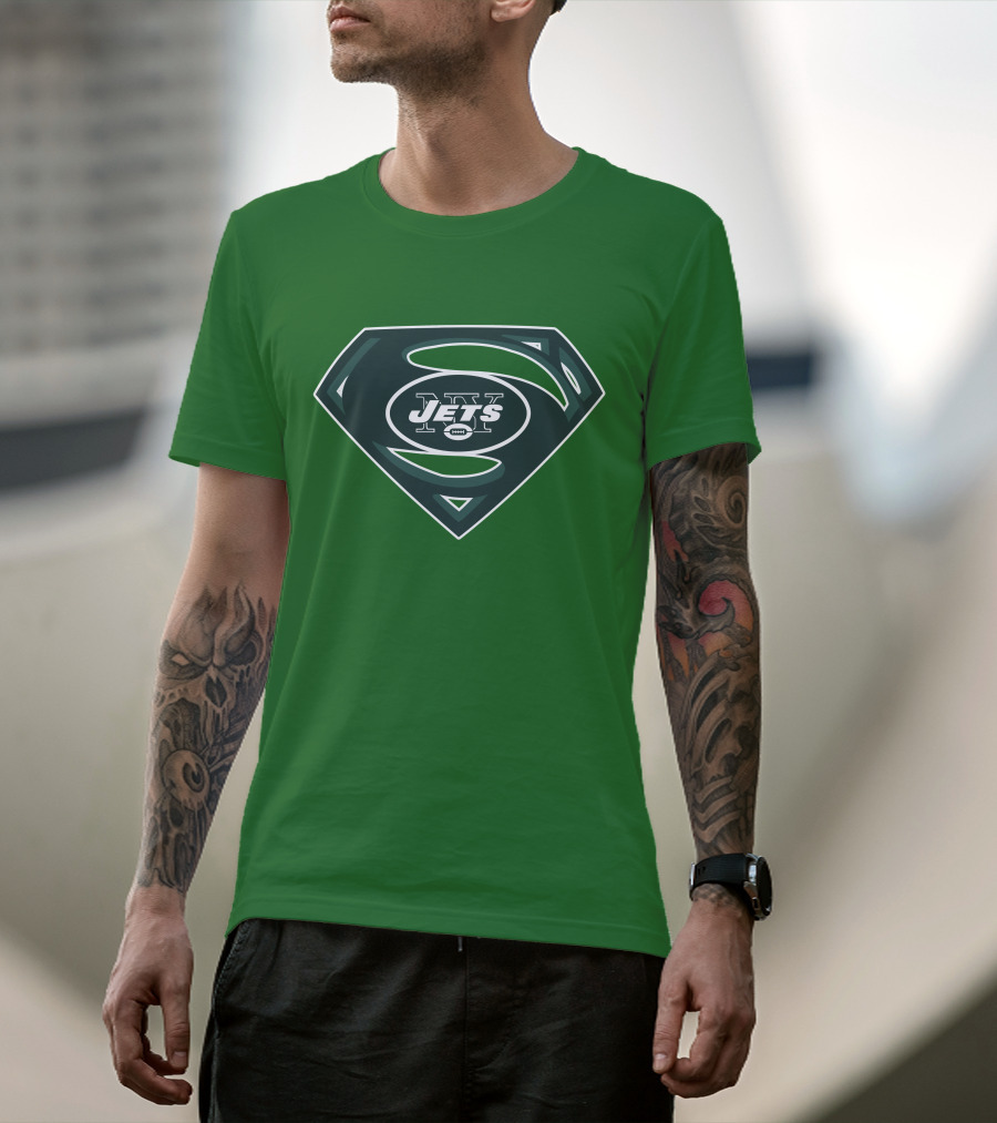 Jets Nfl Super Hero Symbol T-Shirt