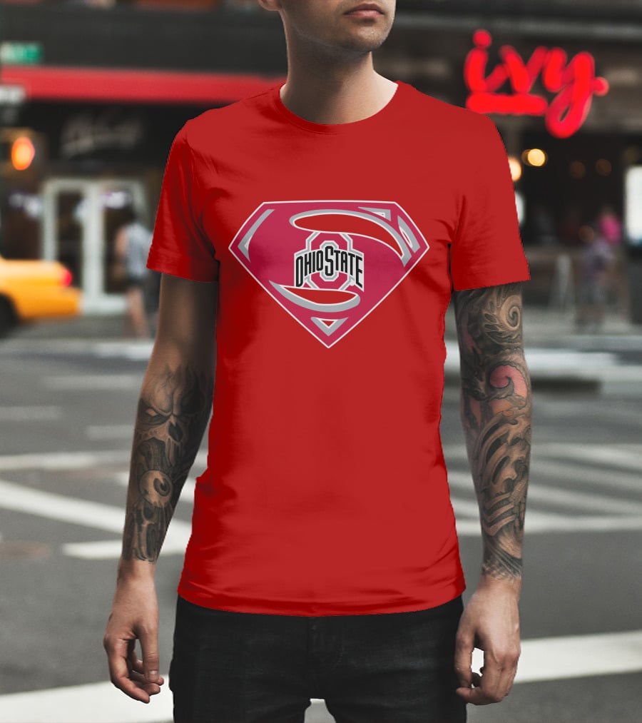 Ohio State Logo Red Shield T-Shirt