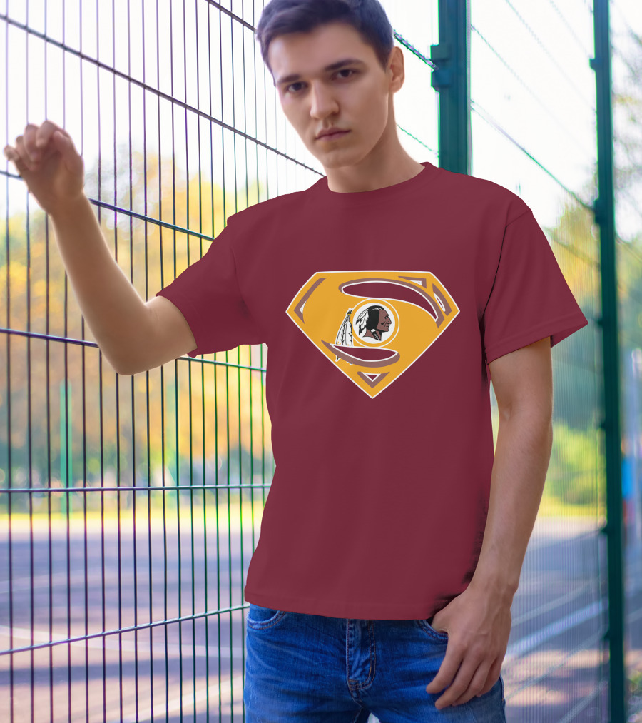 Redskins Superman Logo Mashup T-Shirt