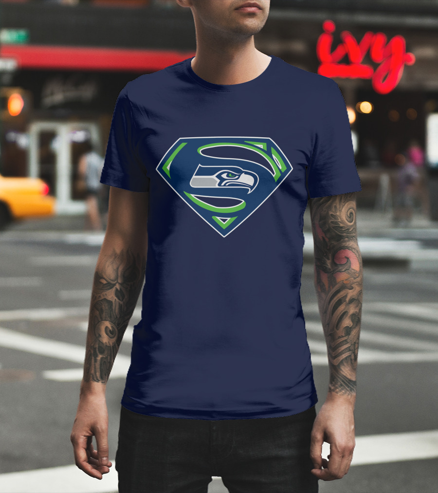 Seattle Seahawks Super Symbol Combination T-Shirt