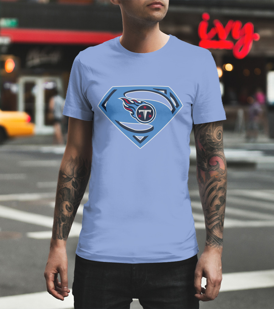 Tennessee Titans Superman Logo Fusion T-Shirt