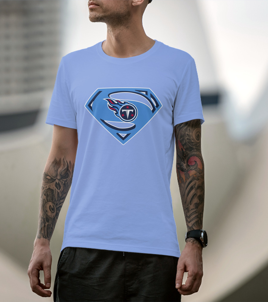 Tennessee Titans Superman Logo Fusion T-Shirt