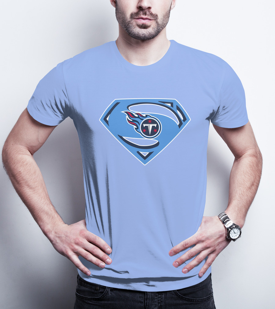 Tennessee Titans Superman Logo Fusion T-Shirt