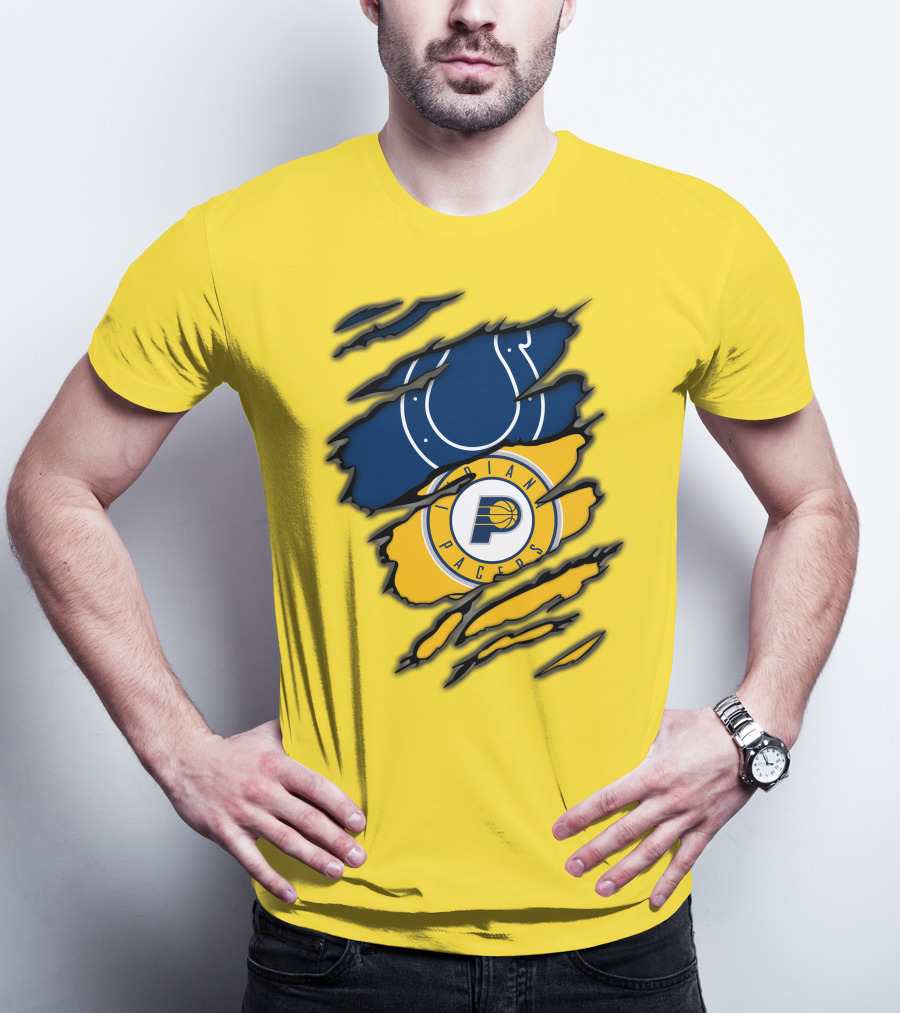 Indianapolis Colts Pacers Logos Collaboration T-Shirt