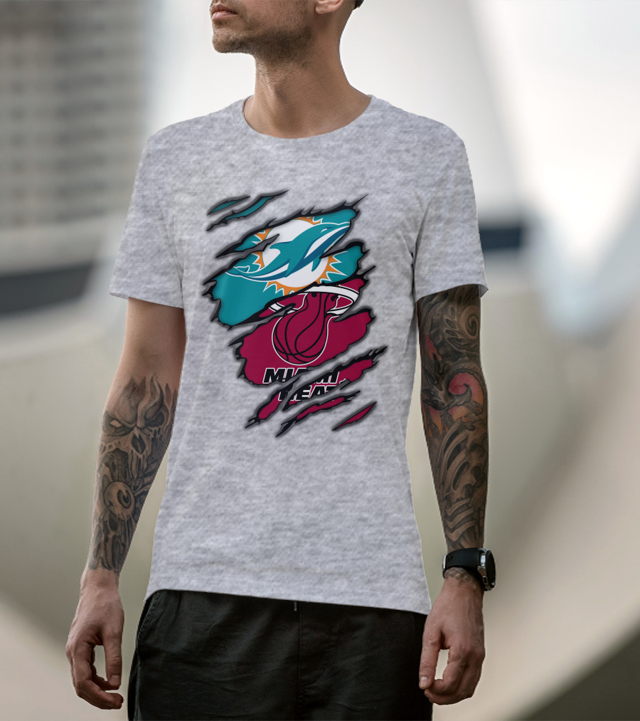 Miami Dolphins Miami Heat T-Shirt