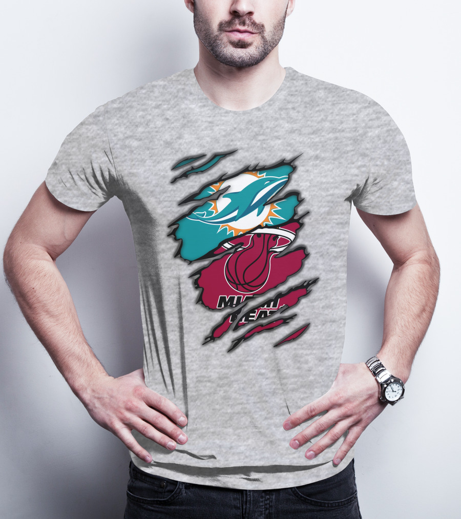 Miami Dolphins Miami Heat T-Shirt