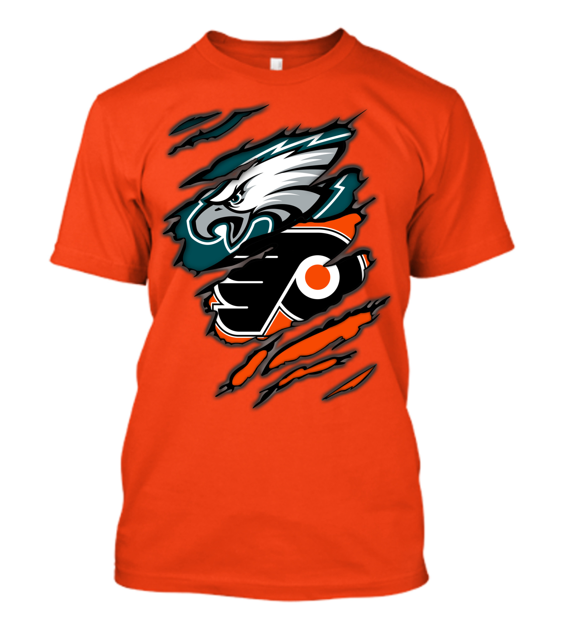 Philadelphia Eagles Flyers Logo Mashup T-Shirt