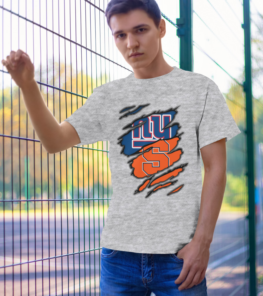 New York Giants Syracuse Crossover Logo Integration T-Shirt
