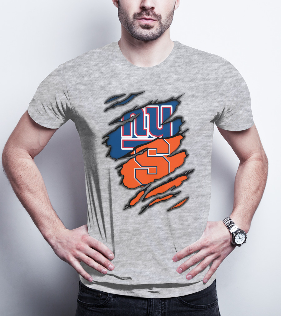 New York Giants Syracuse Crossover Logo Integration T-Shirt