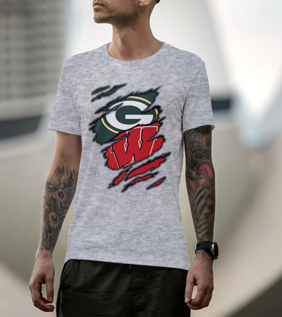 Packers Badgers Green Bay Wisconsin Football Fans T-Shirt