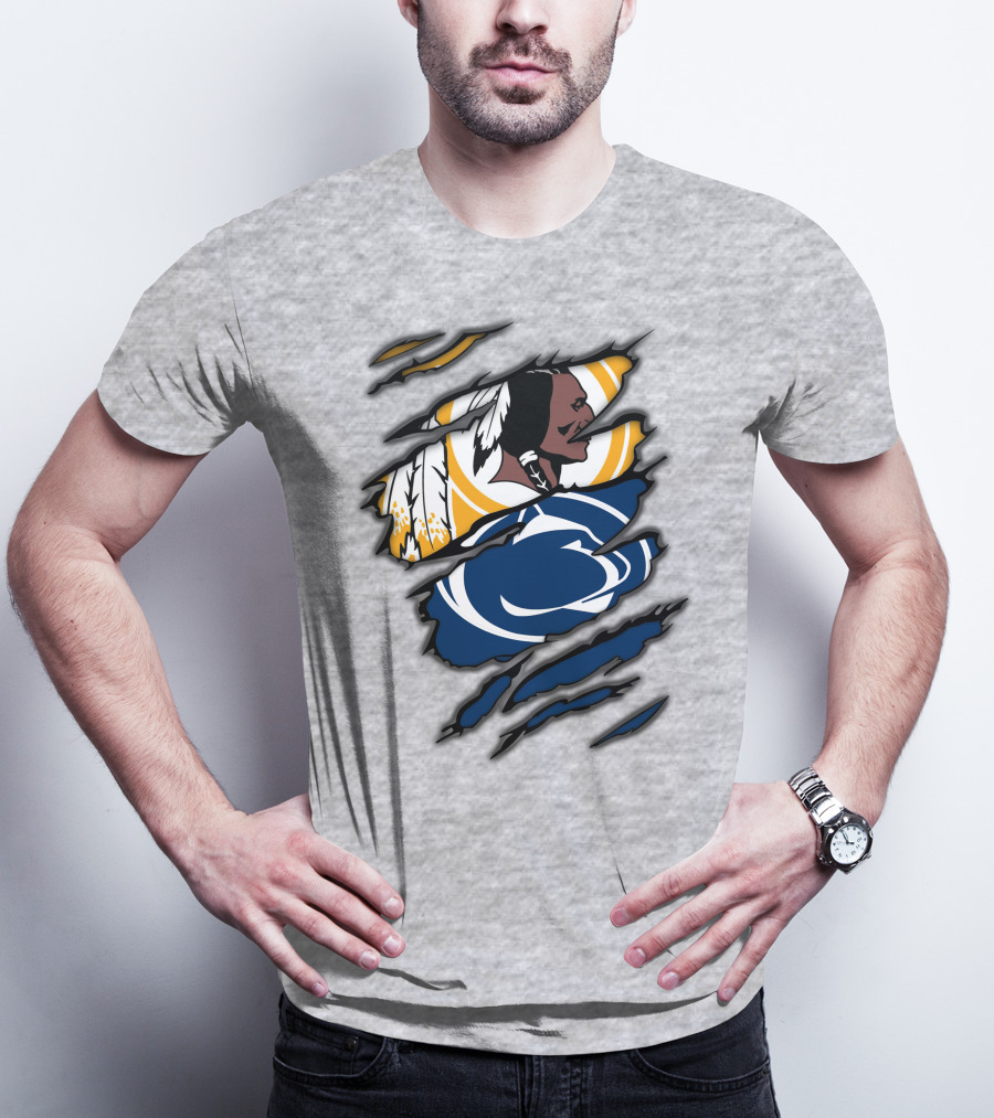 Redskins Penn State Fan Crossover Claw T-Shirt