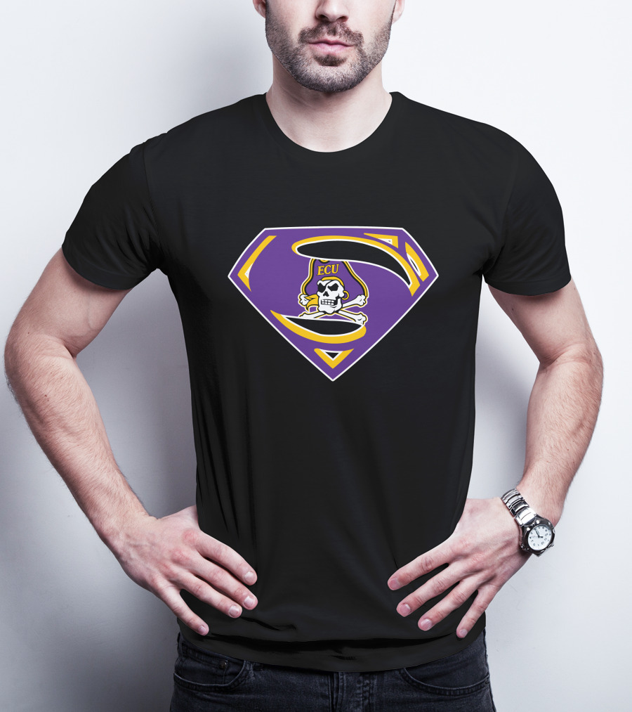 ECU Pirates Superman T-Shirt