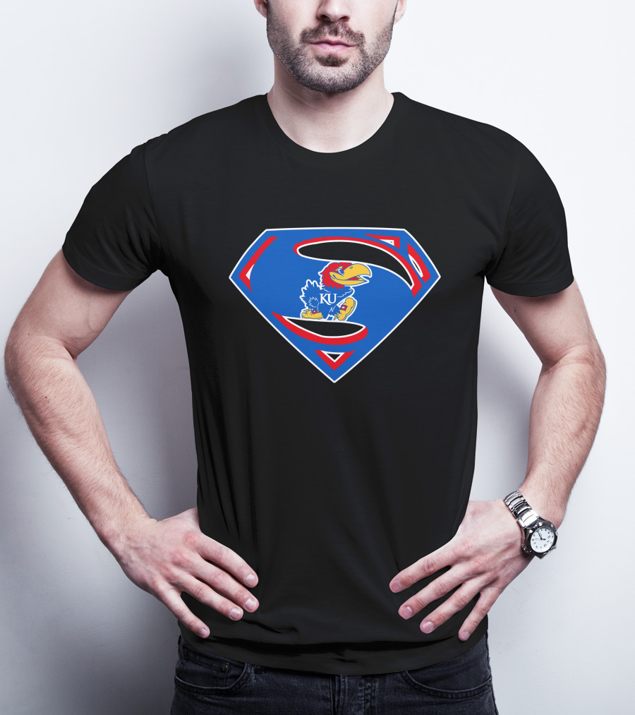 KU Superman Jayhawks T-Shirt