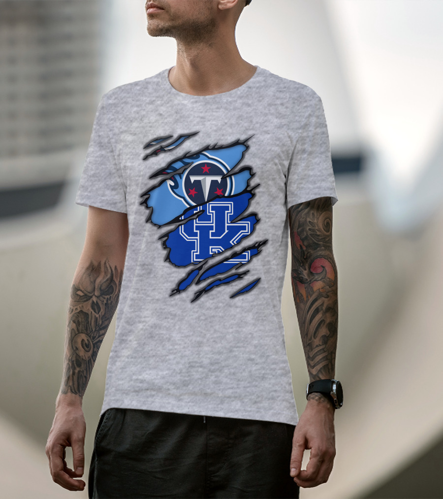 Tennessee Titans University Of Kentucky Wildcats Crossover T-Shirt