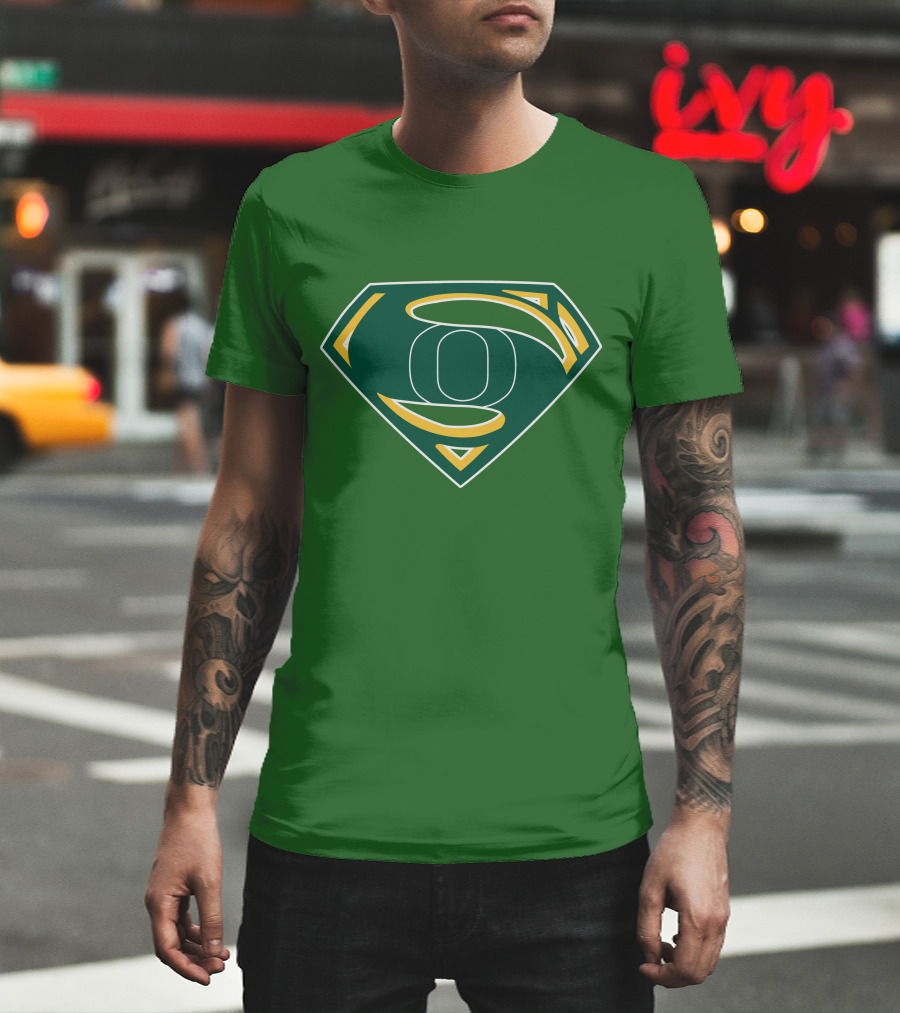 Superman Logo Oregon Ducks Color T-Shirt