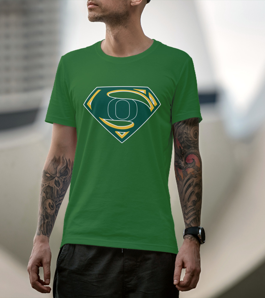 Superman Logo Oregon Ducks Color T-Shirt