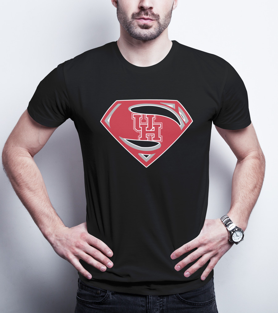 Superman UH Logo University Of Houston Crest T-Shirt