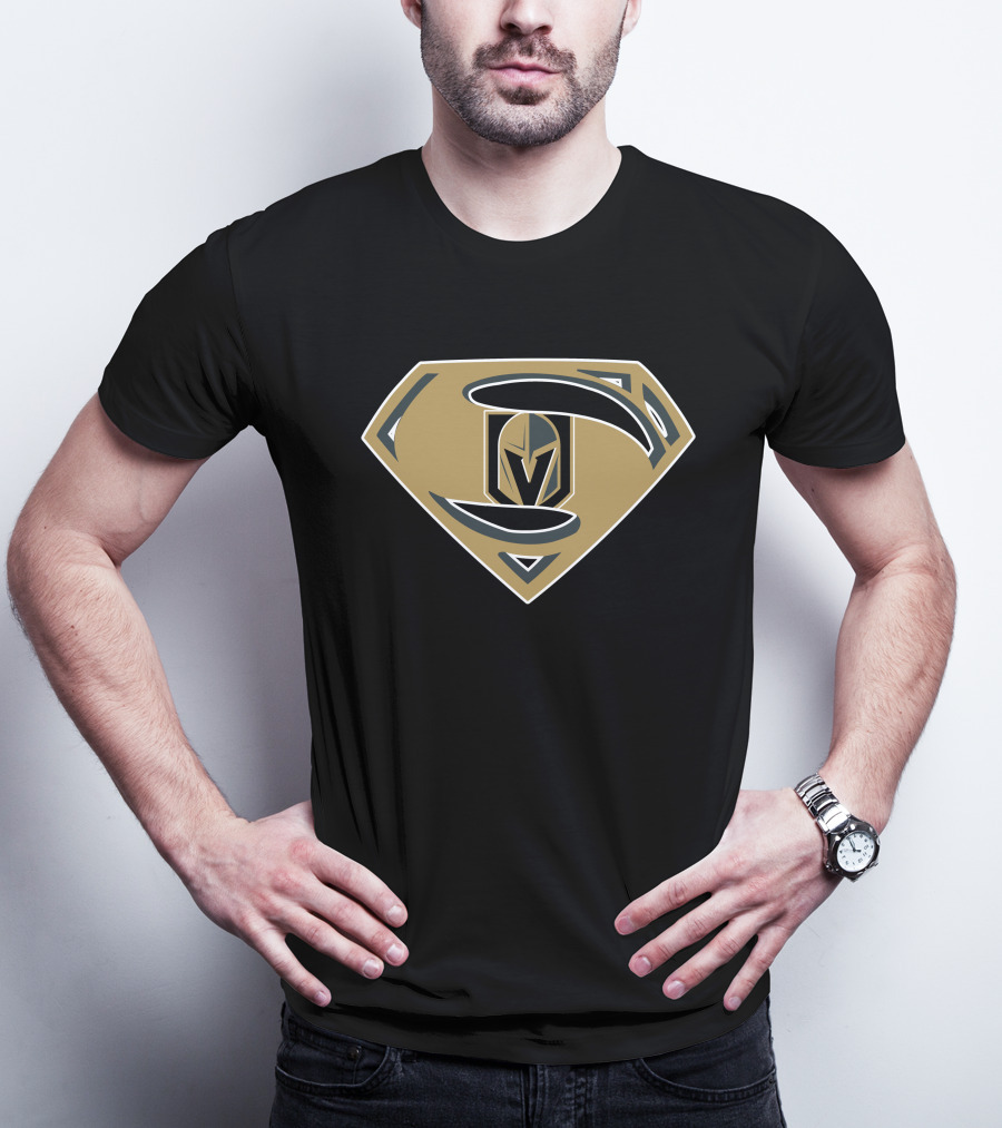 Superman Vegas Golden Knights Emblem T-Shirt