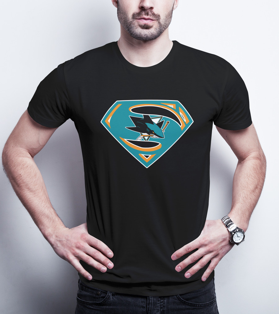San Jose Sharks Superman T-Shirt