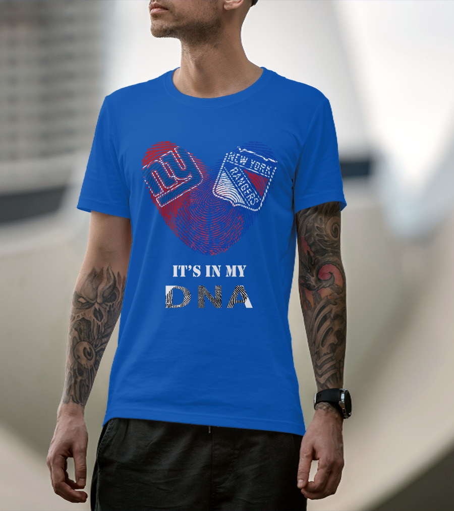 Giants New York Rangers It's In My Dna T-Shirt