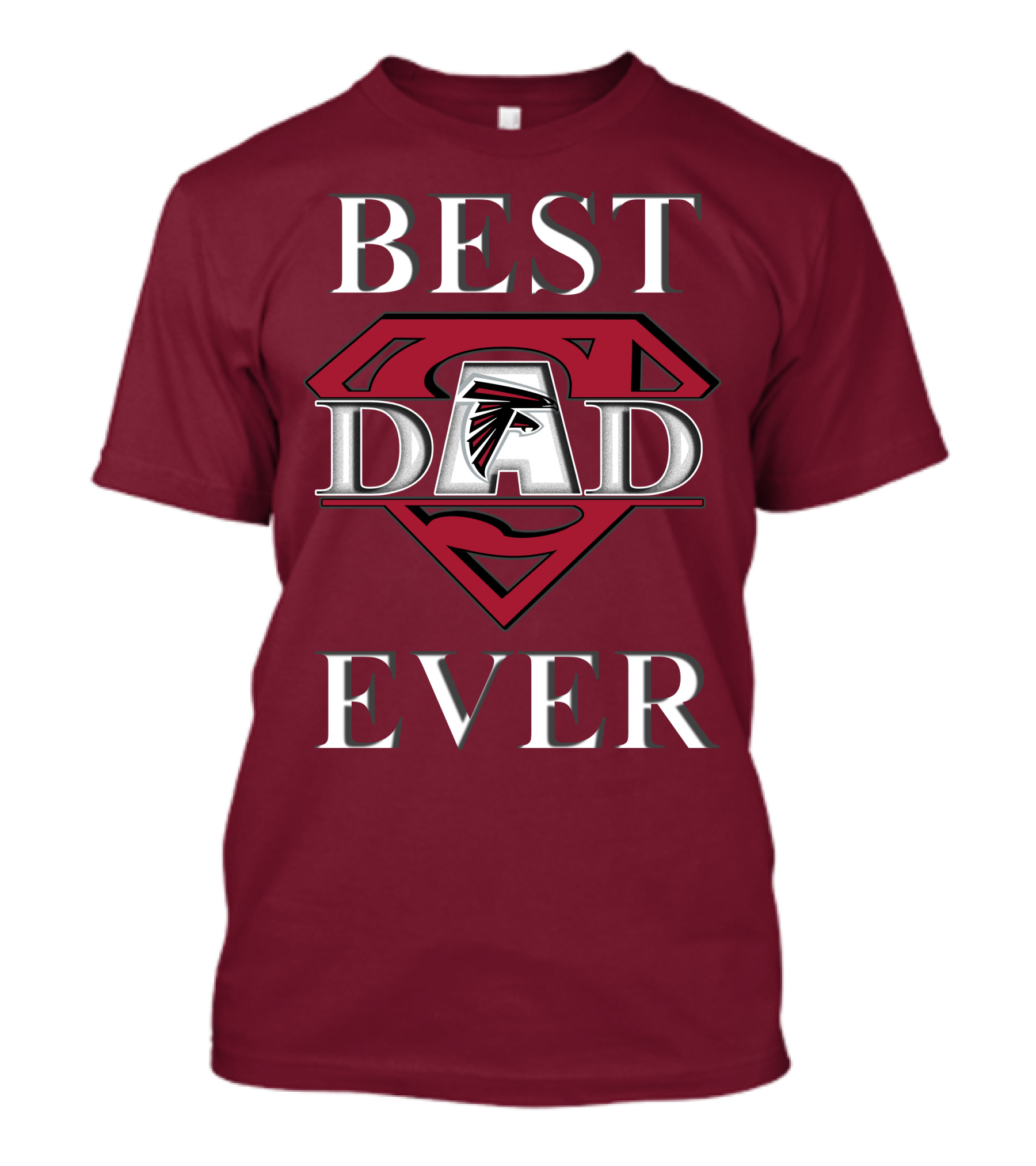 Best Dad Ever Falcons Super Dad T-Shirt
