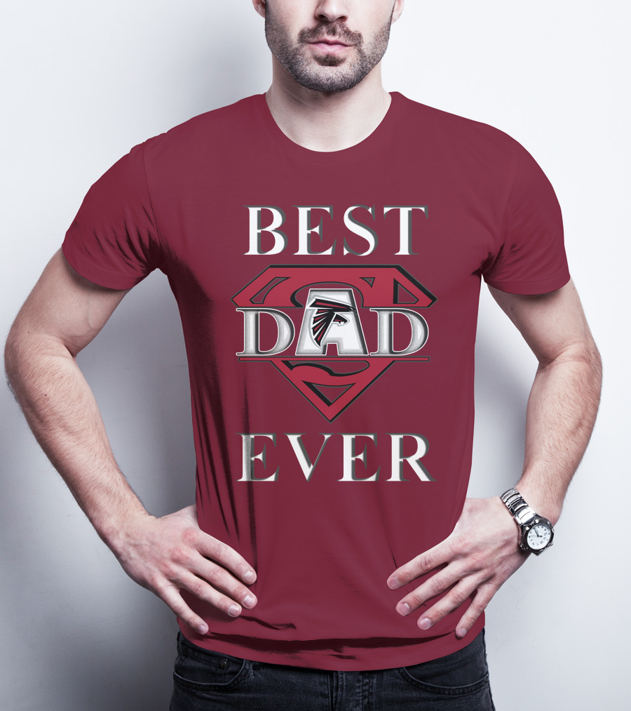Best Dad Ever Falcons Super Dad T-Shirt