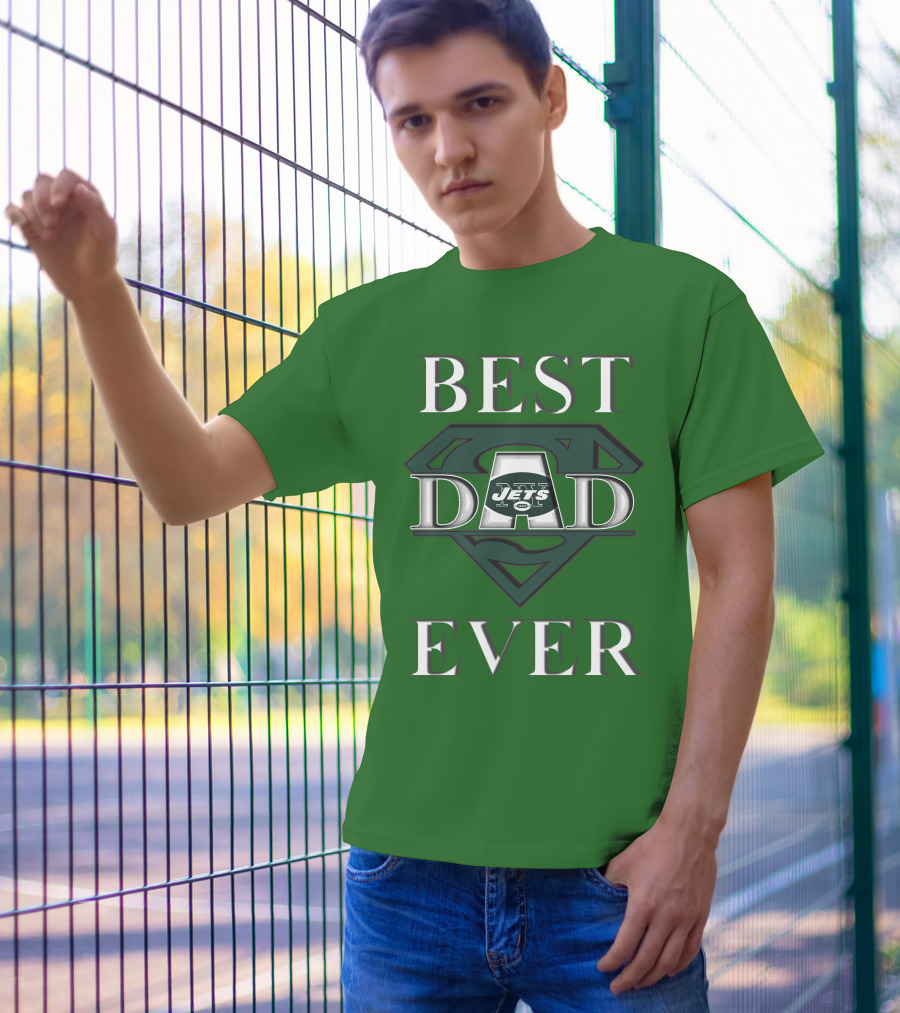 Best Dad Ever Jets Super Dad T-Shirt