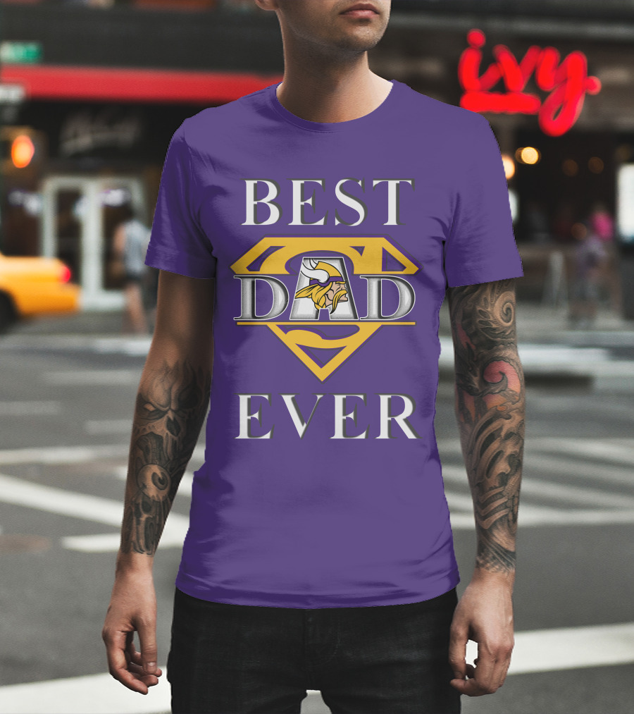 Best Dad Ever Vikings Super T-Shirt