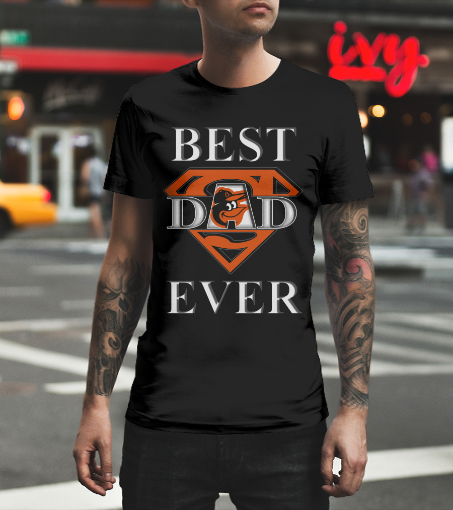 Best Dad Ever Orioles Superman T-Shirt
