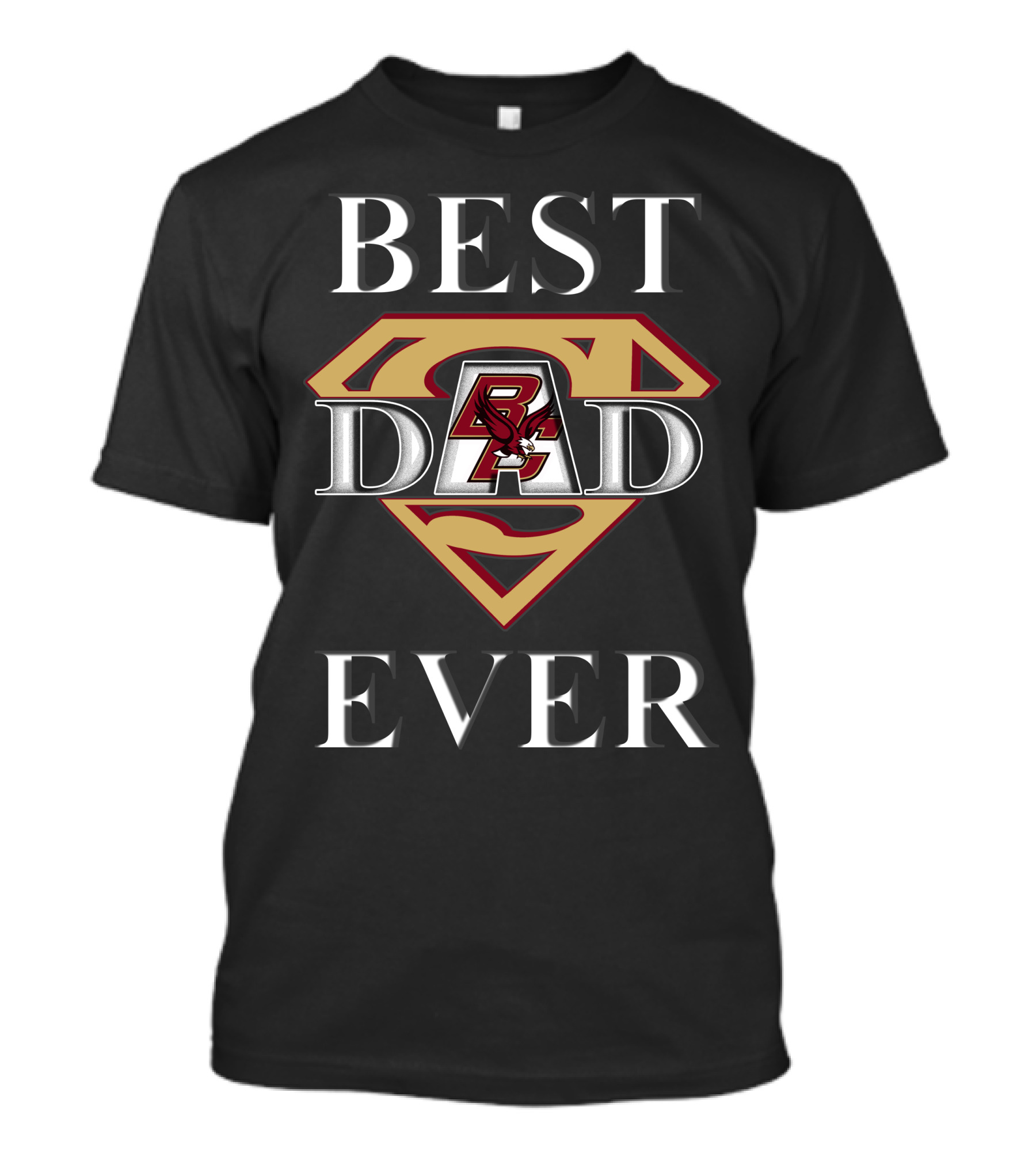 Best Dad Ever Boston College Eagles Superman T-Shirt