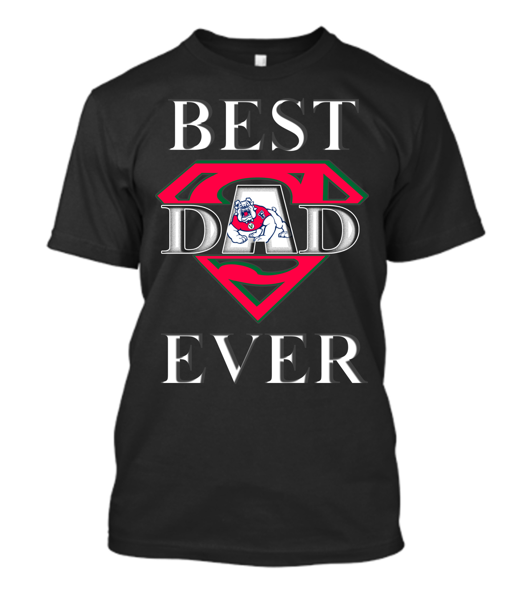 BEST DAD EVER Fresno State Bulldog Superman T-Shirt