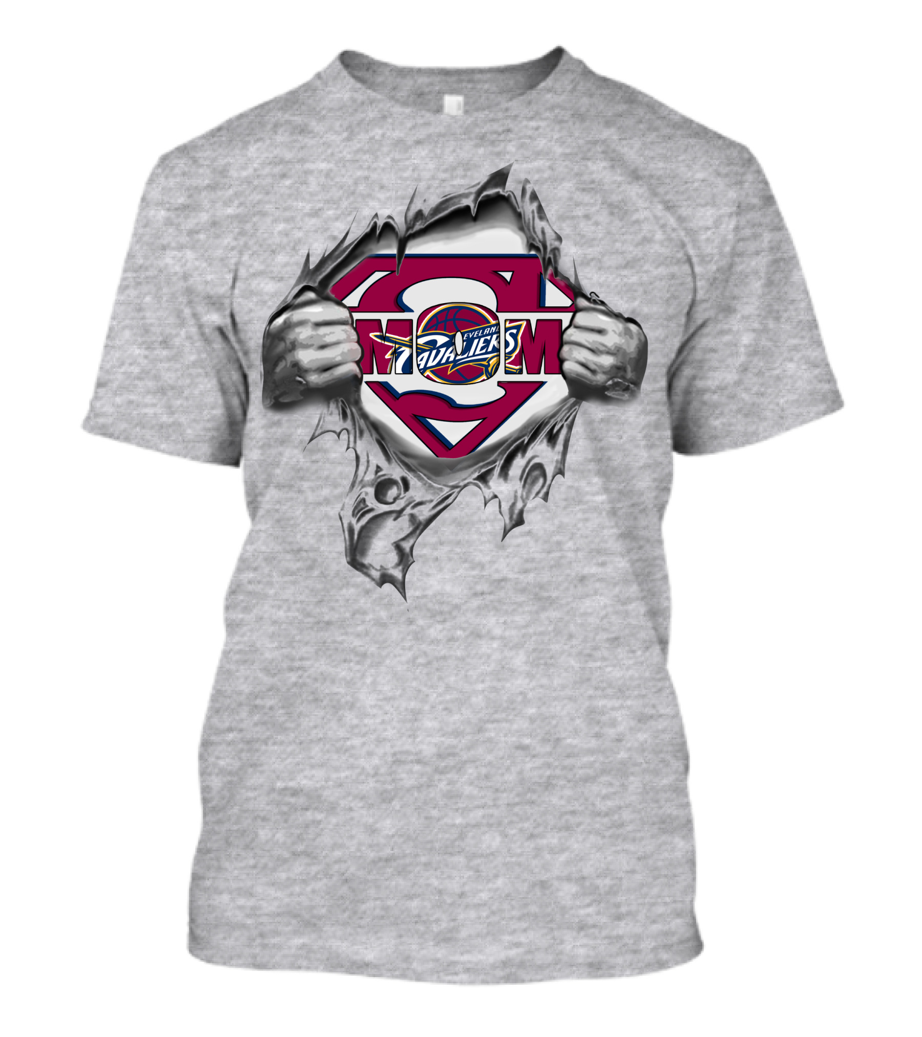 Cleveland Cavaliers Superman Logo Basketball Emblem T-Shirt
