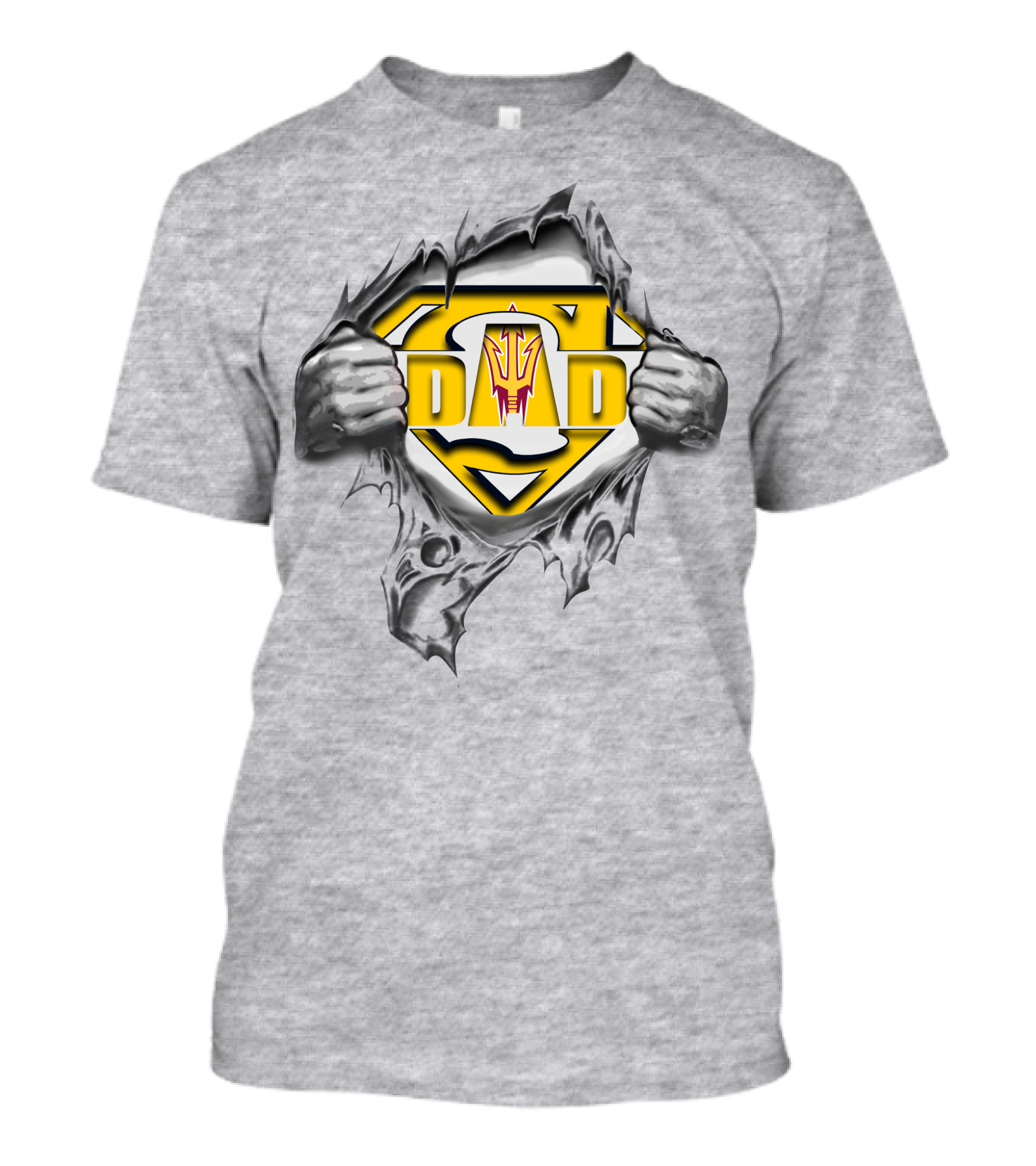 Arizona State Sun Devils Super Dad S Shield T-Shirt