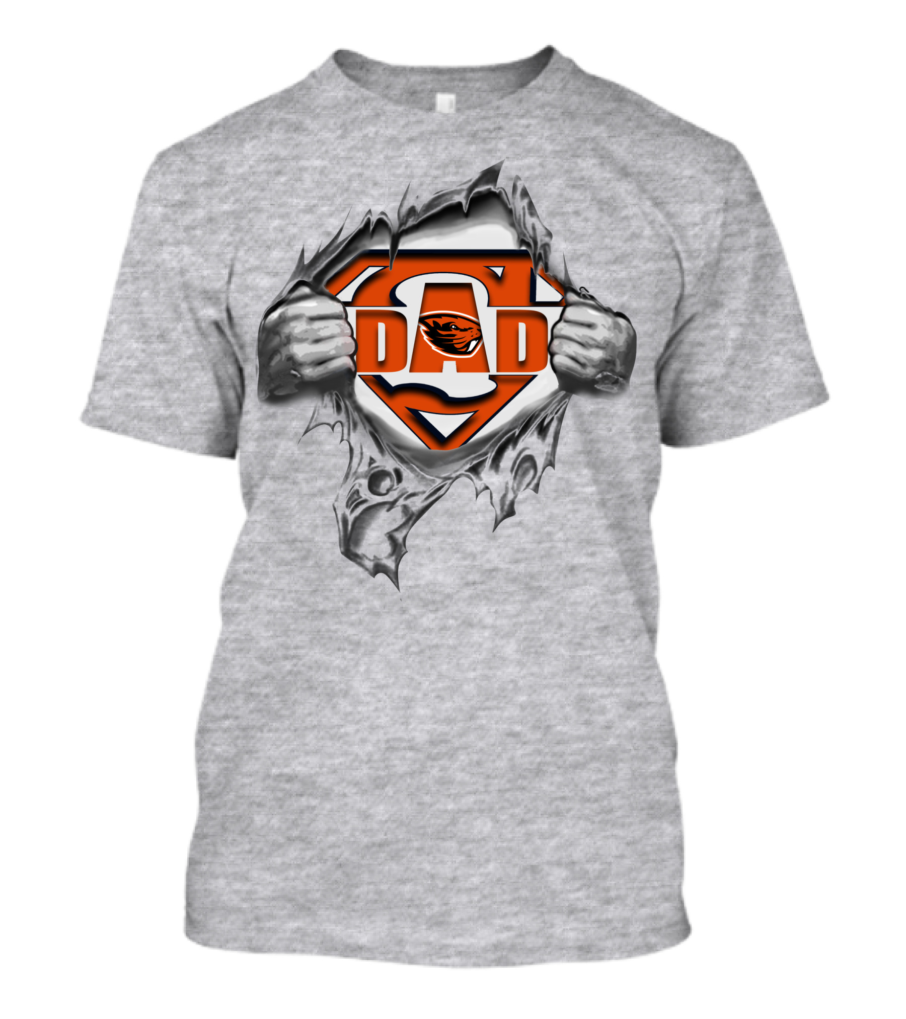 Oregon State Beavers Super Dad Superman Logo Mix T-Shirt