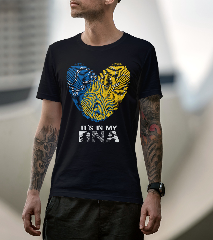 Lions Michigan M It's In My DNA T-Shirt