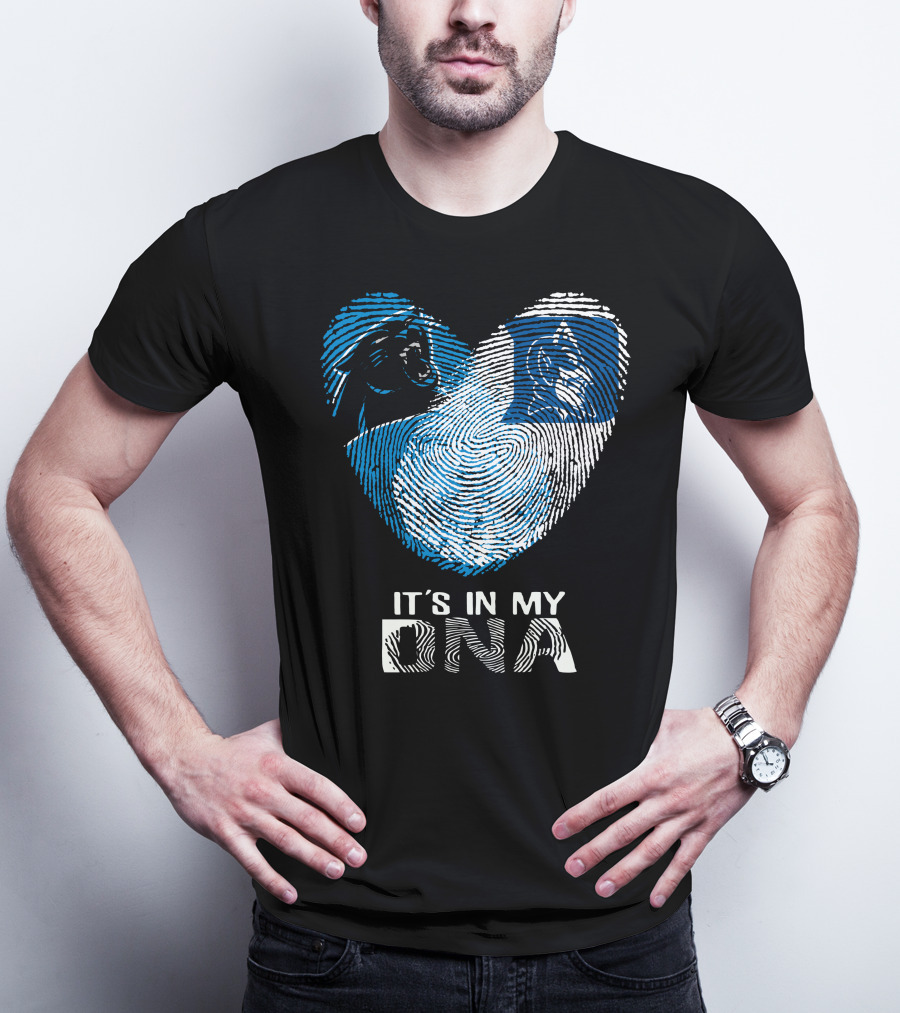 Panthers Duke It's In My DNA Fingerprint Heart T-Shirt