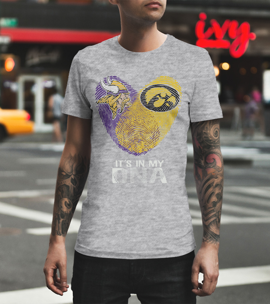 Vikings Iowa Hawkeyes It's In My DNA T-Shirt