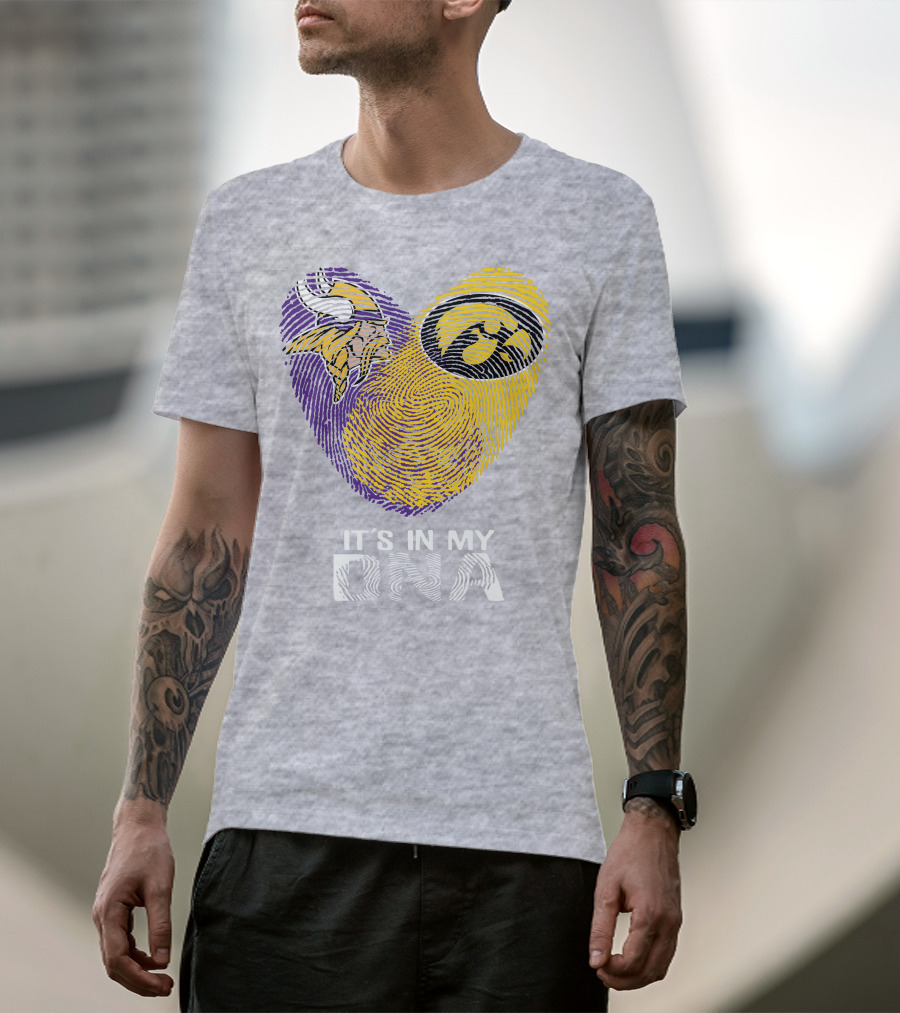 Vikings Iowa Hawkeyes It's In My DNA T-Shirt