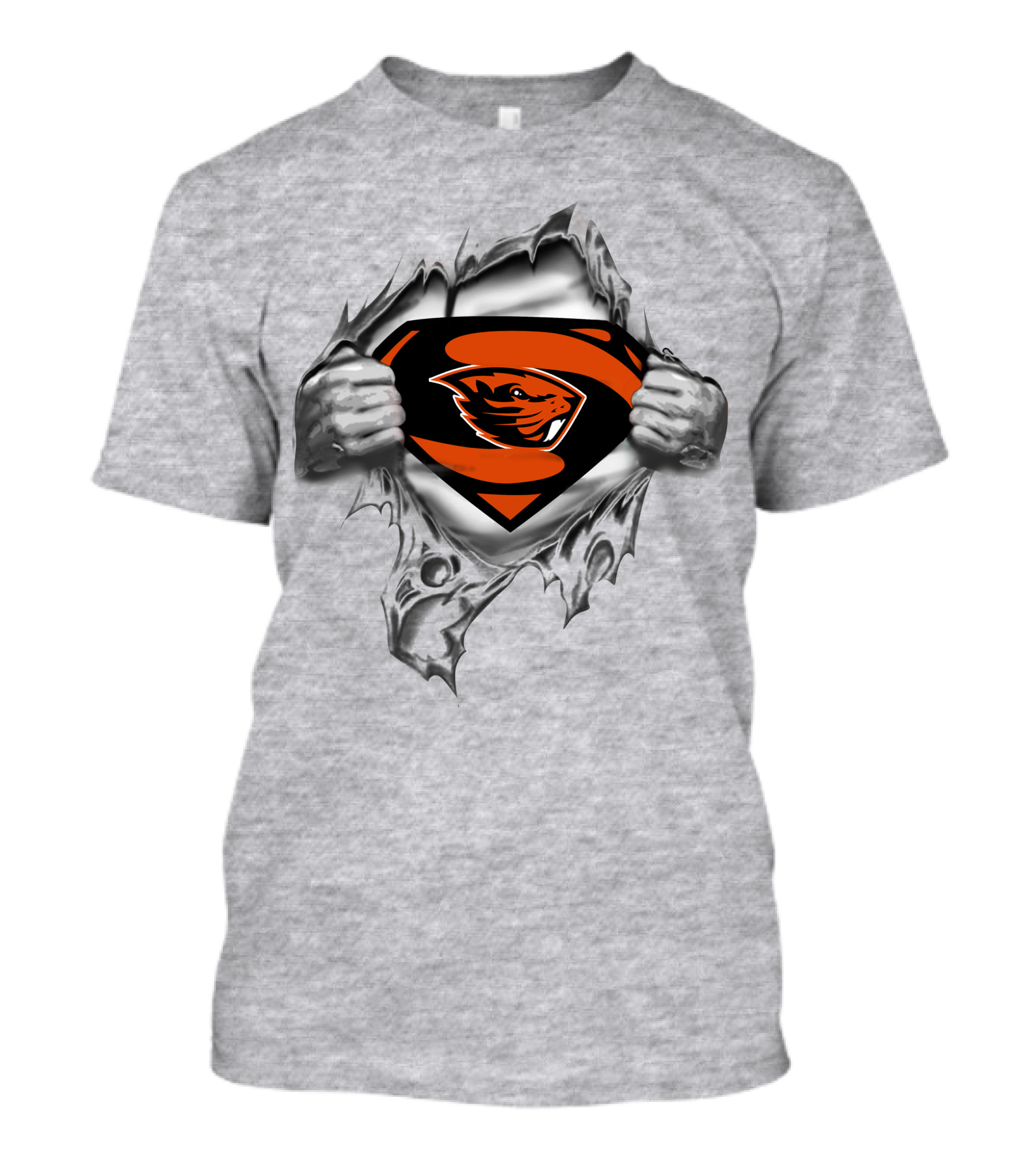 Beavers Super Man Chest T-Shirt