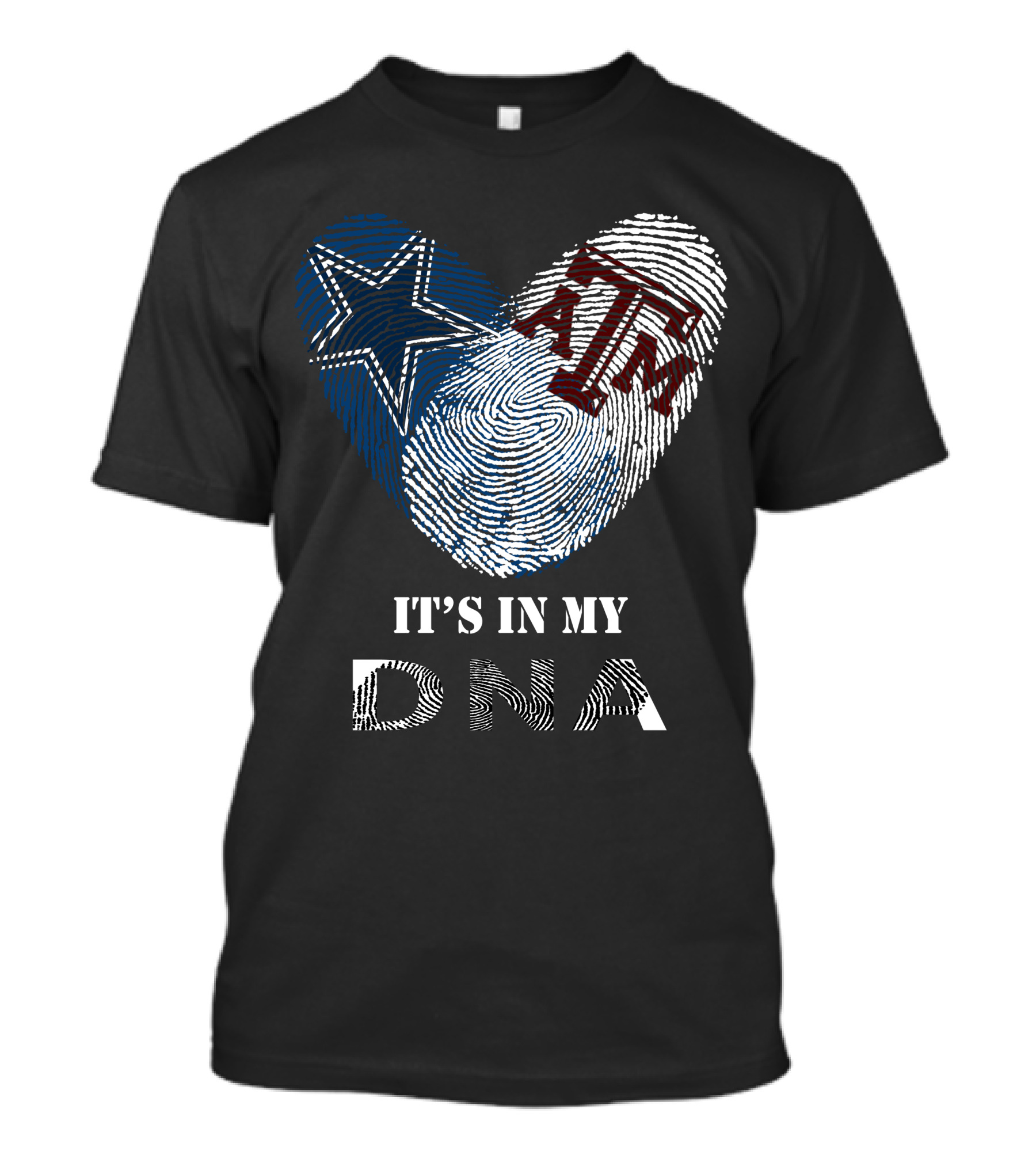 Cowboys Texas A&M Aggies Star Maroon It's In My DNA T-Shirt