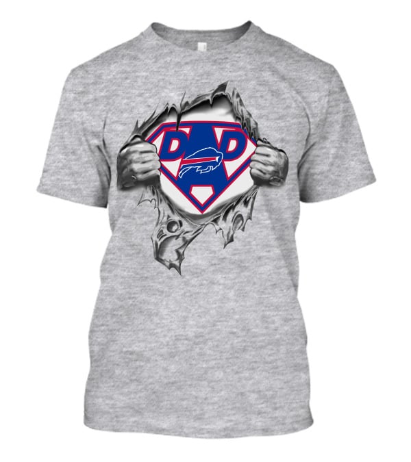 Buffalo Bills Super Dad Superman Logo Tear T-Shirt