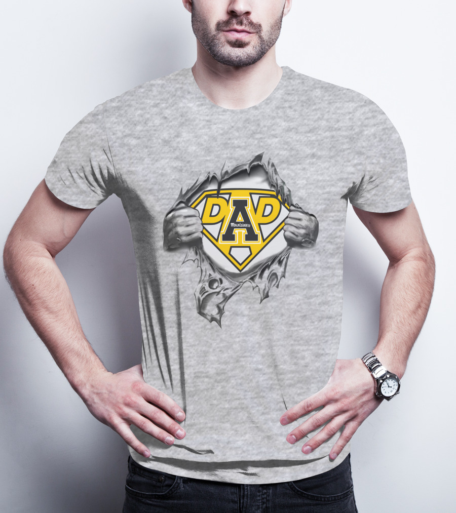 Appalachian State Mountaineers A Dad Superhero T-Shirt