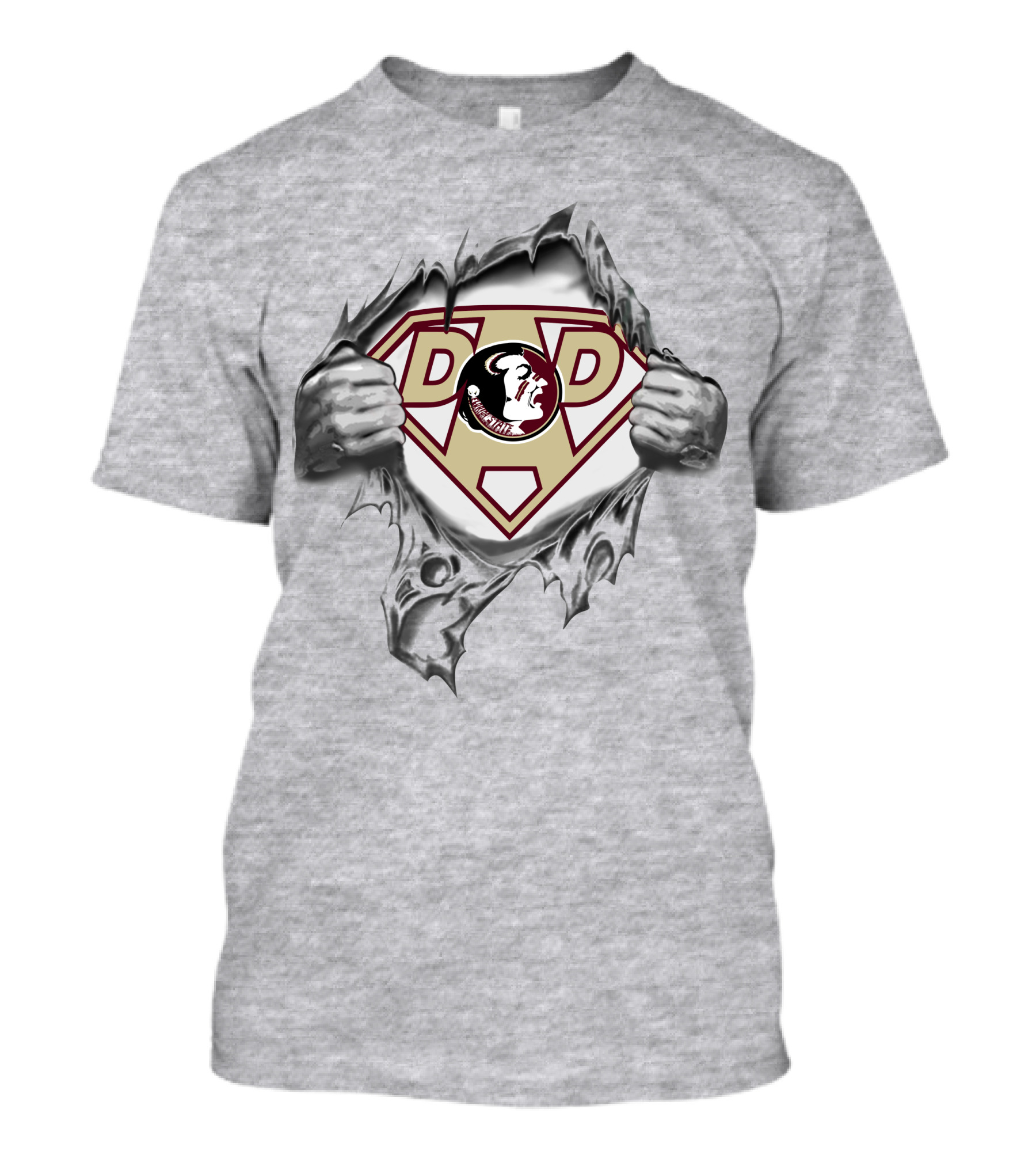 Florida State Seminoles Dad Superhero T-Shirt