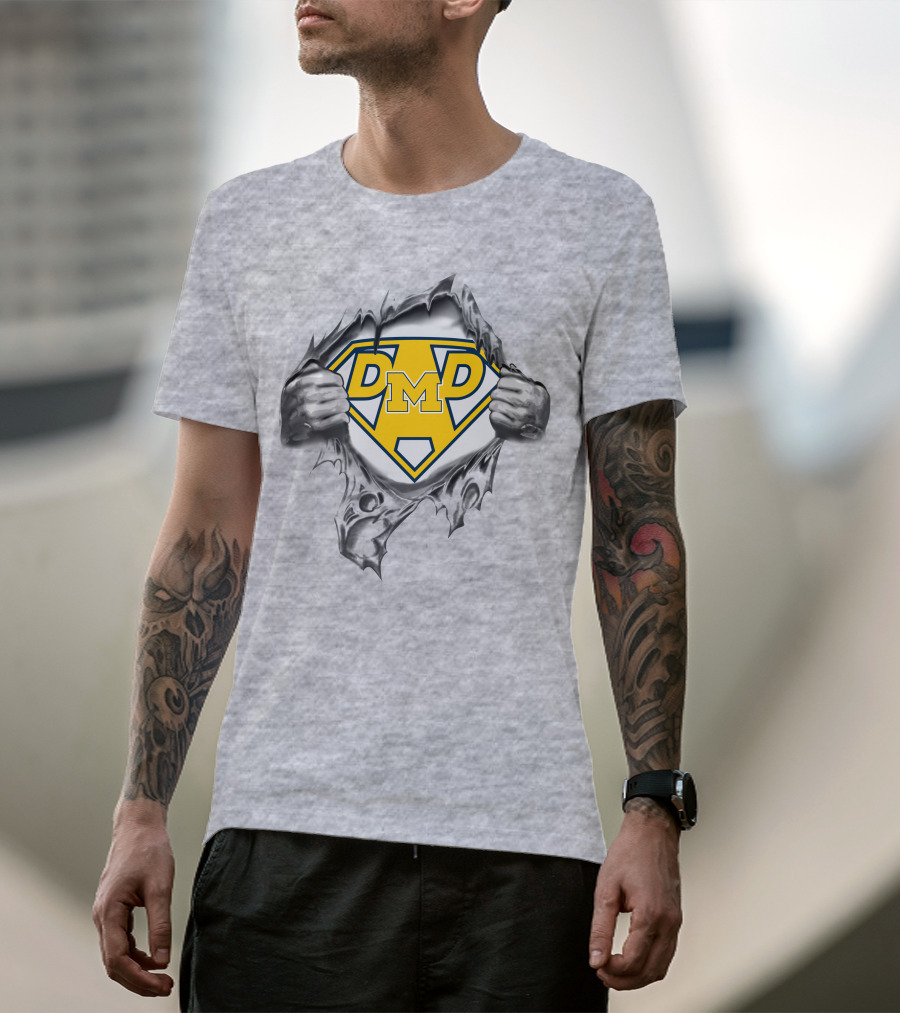 Dmd Michigan Wolverines Super Dad T-Shirt