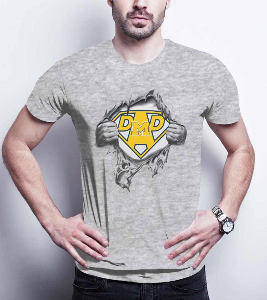 Dmd Michigan Wolverines Super Dad T-Shirt