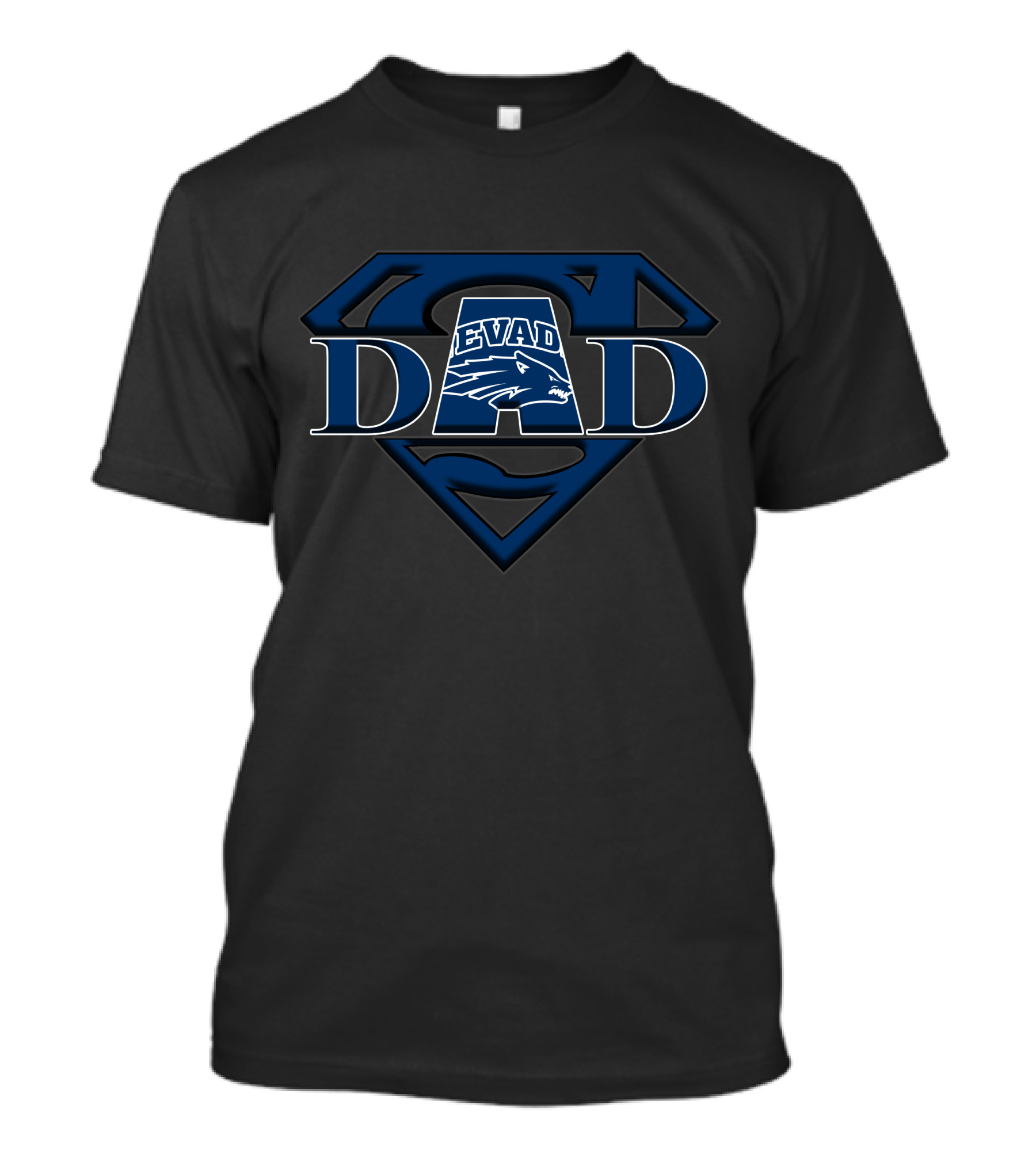 Nevada Wolf Pack Super Dad Superman T-Shirt